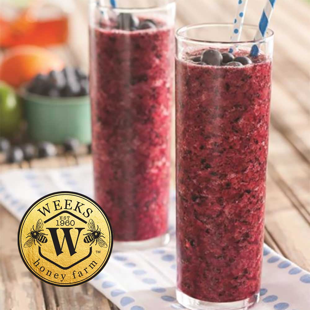 Cool Down with a Honey Blueberry Citrus Slush – Weeks Honey Farm